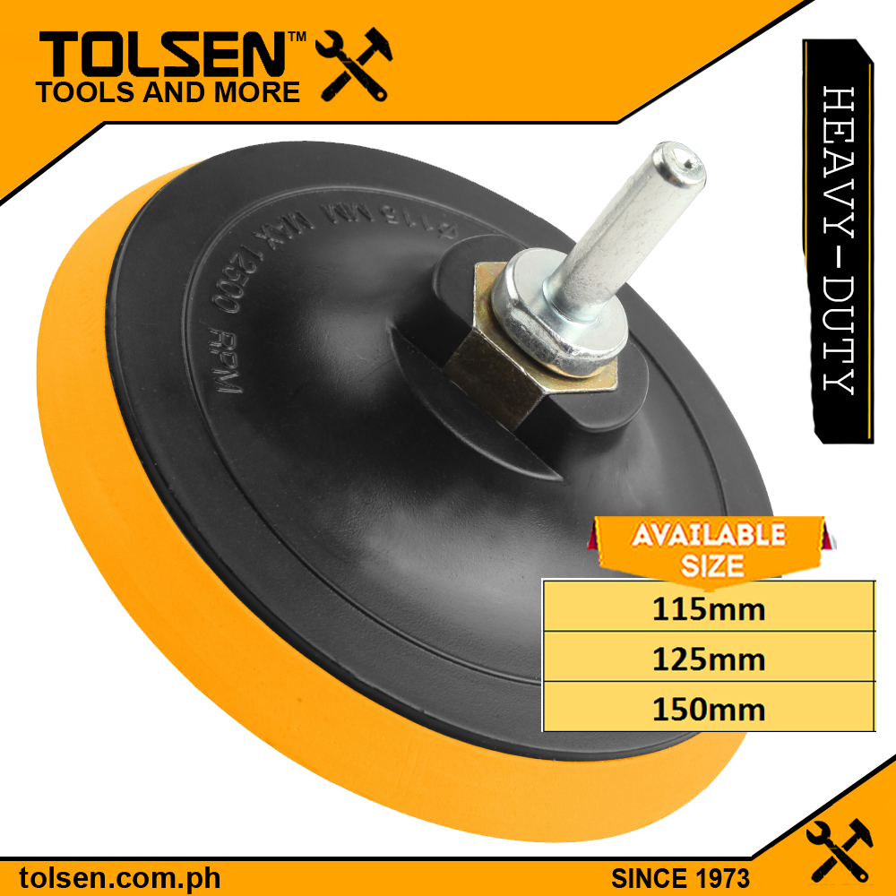 Tolsen Plastic Backing Pad with Velcro (115mm 125mm 150mm) | Lazada PH