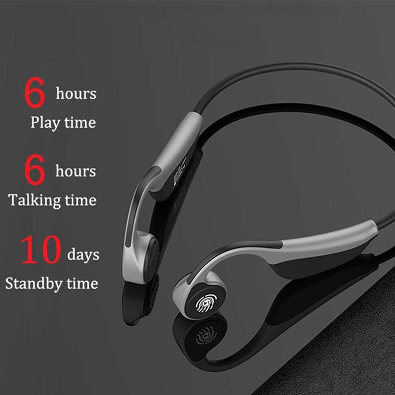 New V9 Wireless Bluetooth 5.0 Headphones Bone Conduction Earphone Outdoor Sport Headset with ...