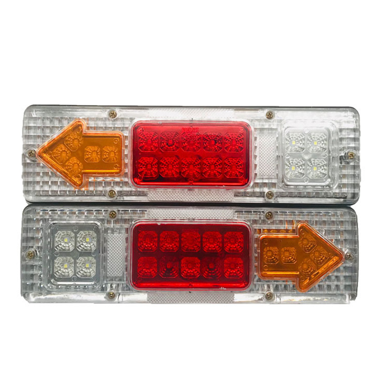 12V/24V Waterproof 19 LED Tail Light Car Truck Trailer Stop Rear ...