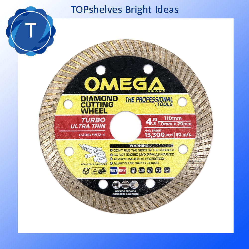 PROFESSIONAL OMEGA DIAMOND CUTTING WHEEL 4" | Lazada PH