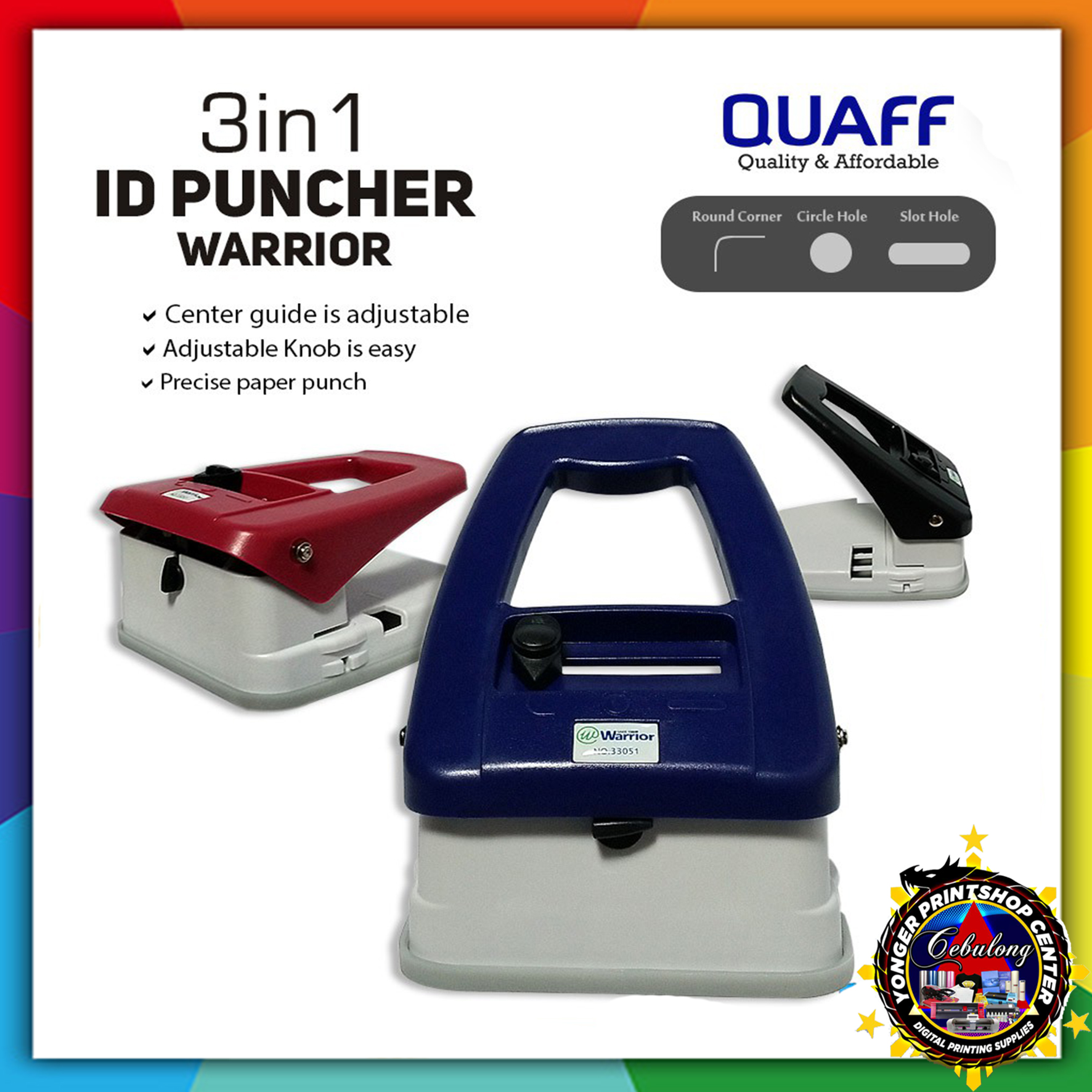 WARRIOR 3 IN 1 MULTI FUNCTION ID PUNCHER-CEBULONG YONGER | Lazada PH