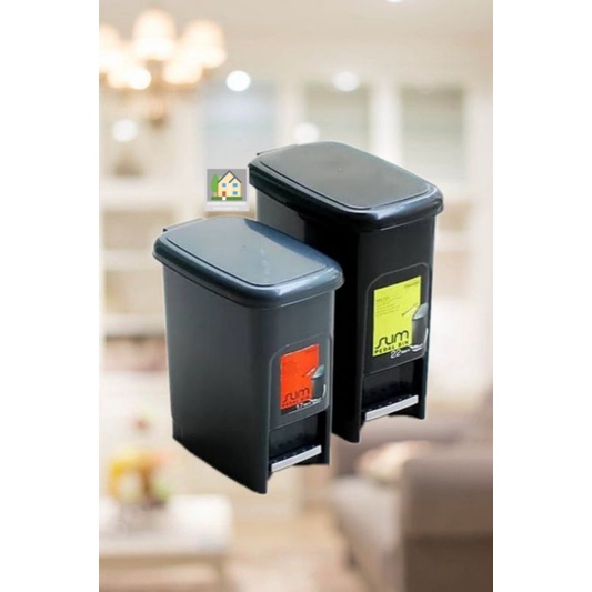 practical Megabox Slim Pedal Trash Bin / Garbage Bin 17 & 22 Liters ...
