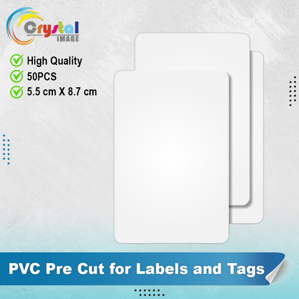 50PCS Pre-cut PVC Card Sheet PVC Pre Cut for ID Card / ATM Card ...