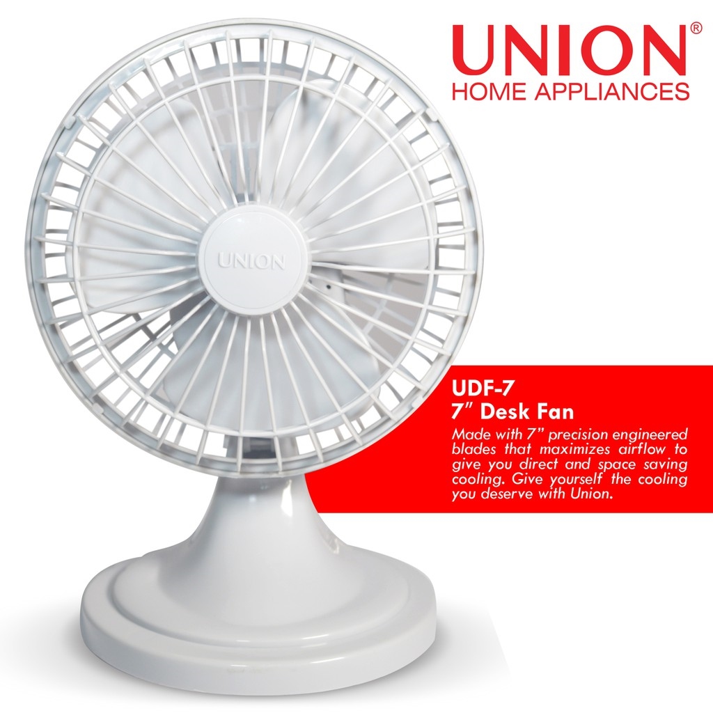 Union UDF-7 7-inches Mini Desk Fan | Lazada PH