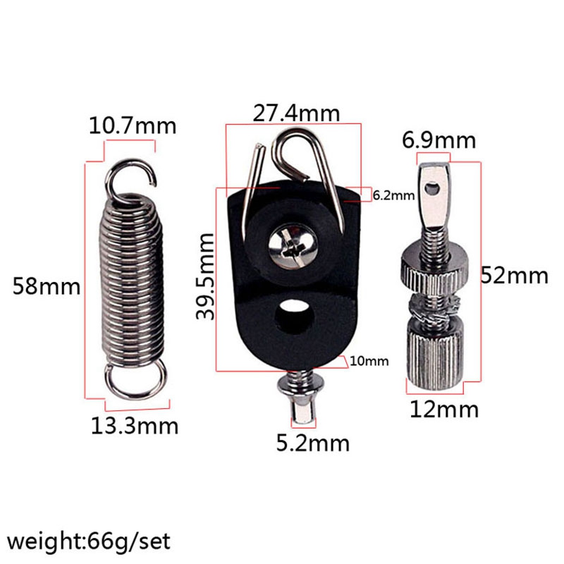 Bass Drum Foot Pedal Spring with D-Ring Springs Tensioner Percussion ...