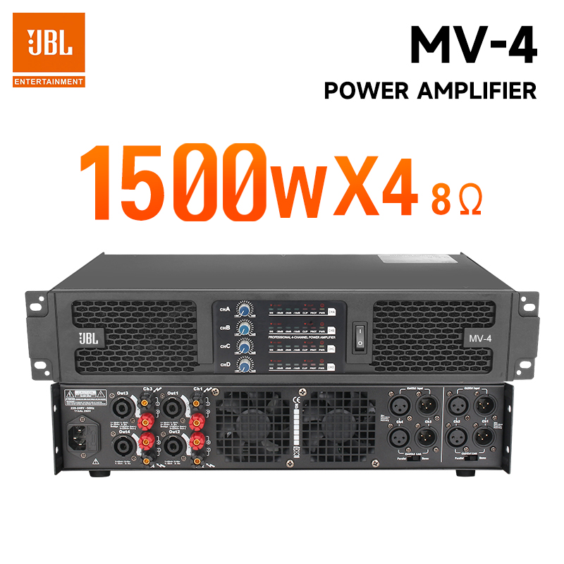 JBL MV-2 MV-4 professional amplifier, four channel digital amplifier ...