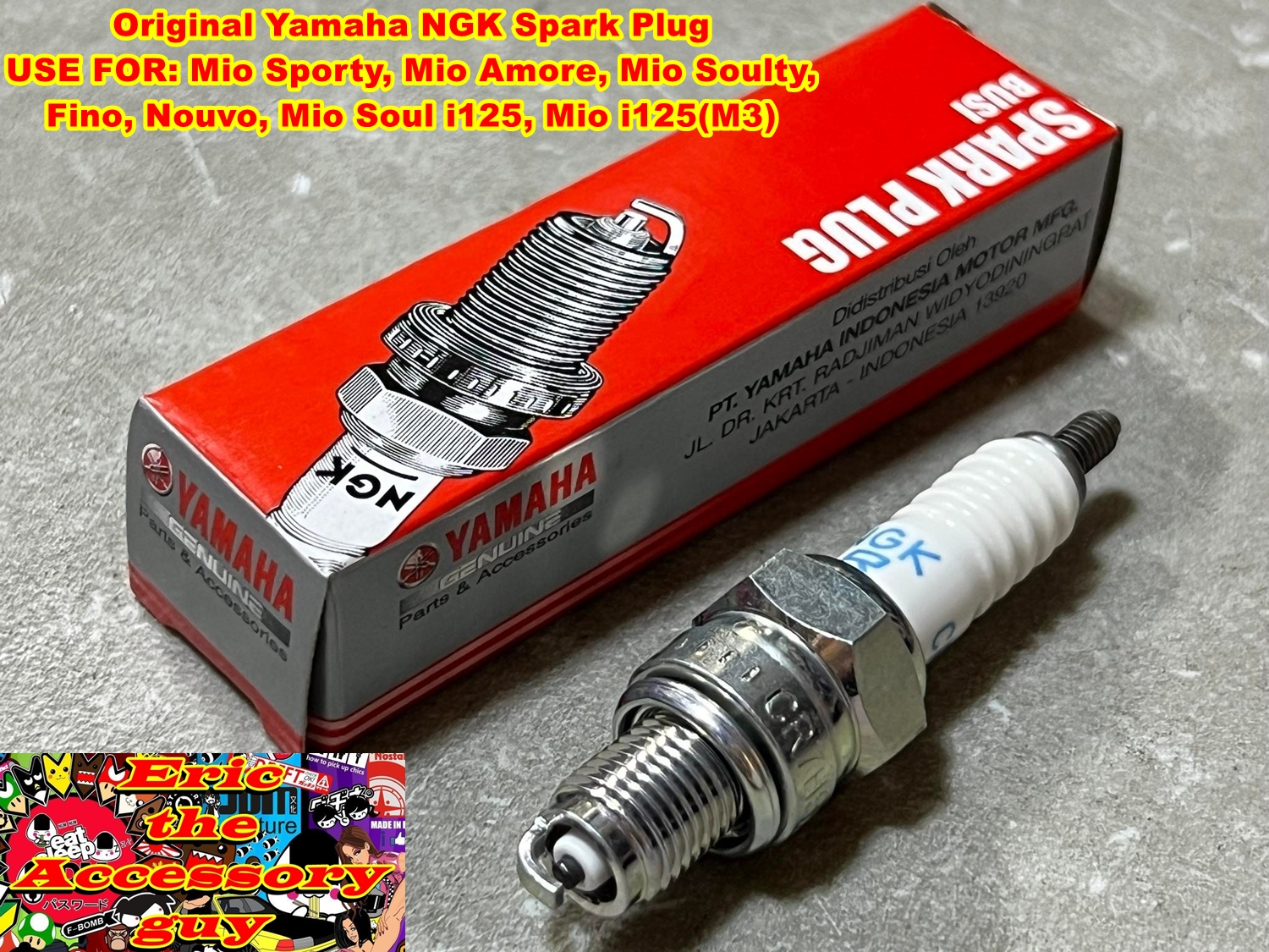 Yamaha Original NGK Spark Plug for Mio Sporty Mio Amore Mio Soulty Fino ...