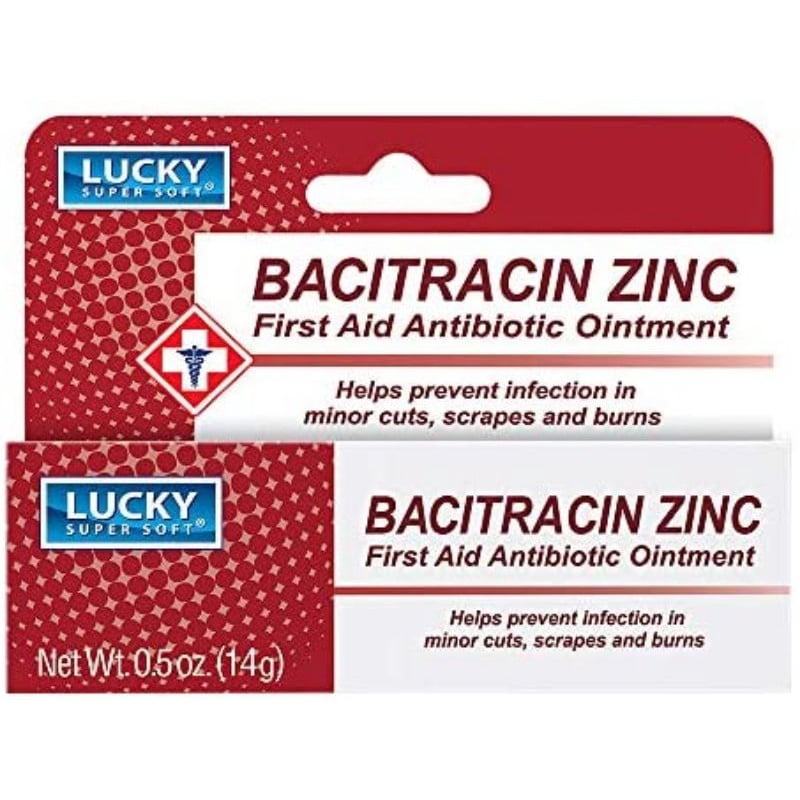 Bacitricin Zinc First Aid Antibiotic Ointment (Lucky Super Soft ...