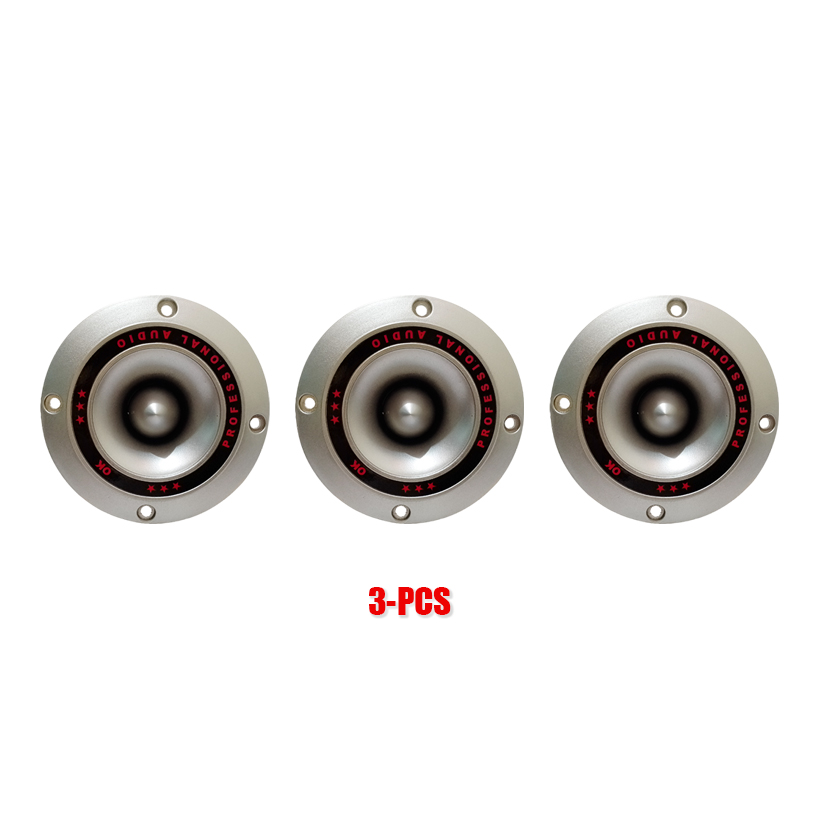PC FIRST PIEZO BULLET TWEETER SPEAKER ROUND 700w 100mm 4-HOLE SILVER ...