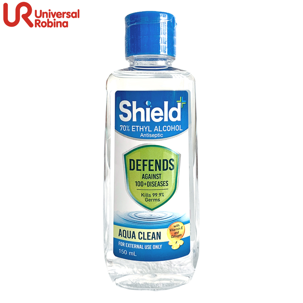 Shield+ 70% Ethyl Alcohol 150ml - Aqua Clean - Disinfectant - Shield ...