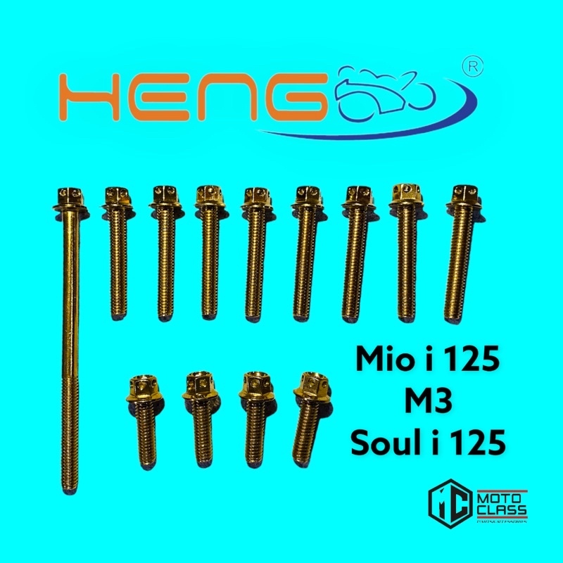 Crankcase bolt mio i 125 soul i 125 m3 gold | Lazada PH