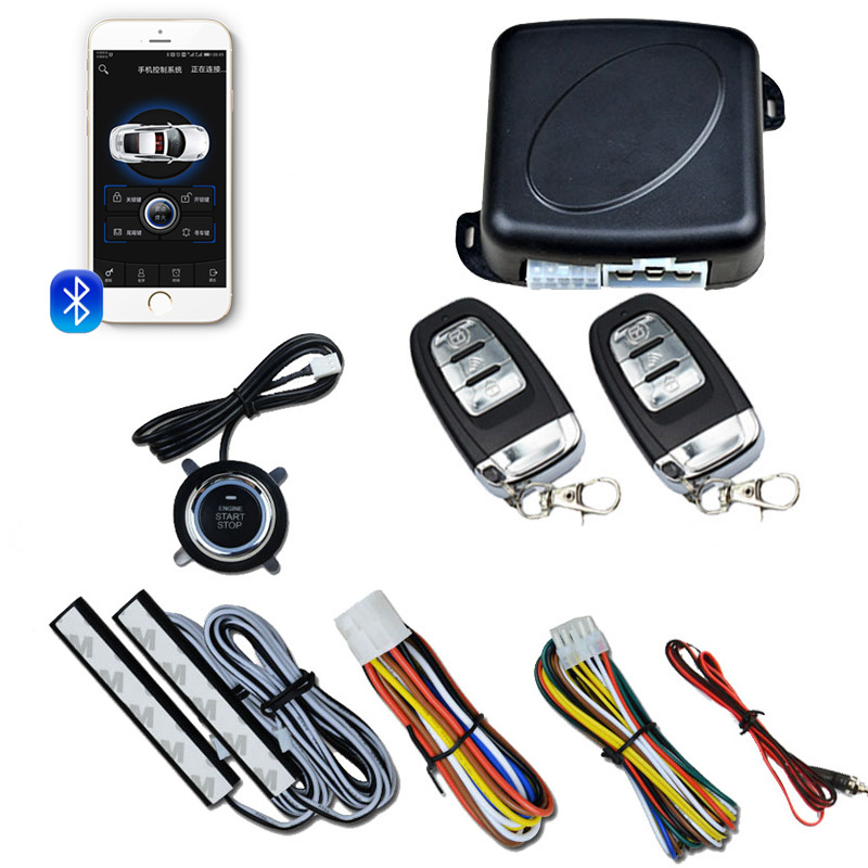 SoLoMan 【Spot Stock】PKE Car Alarm Passive Keyless Entry Remote Start ...
