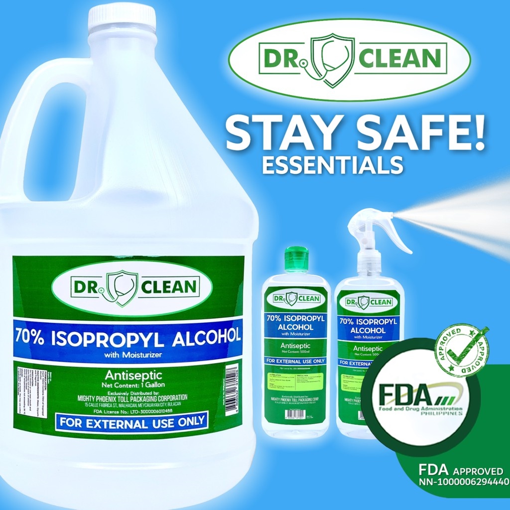 Dr. Clean Isopropyl Alcohol 70 with Moisturizer - Dr.Clean GALLON ...