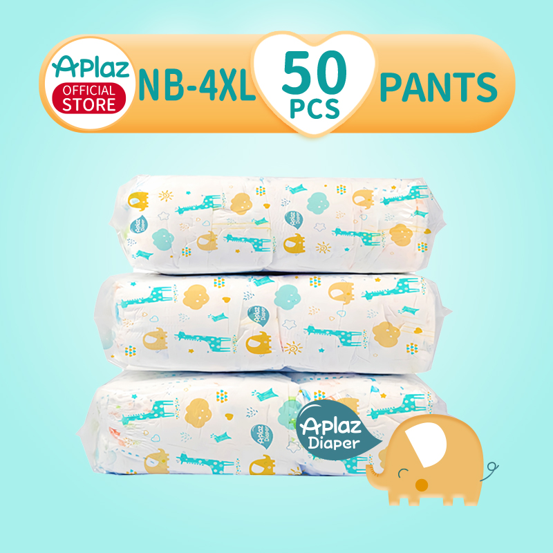 Aplaz Korean Diaper Baby Imported TAPE/PANTS 50pcs Diapers Suitable For ...