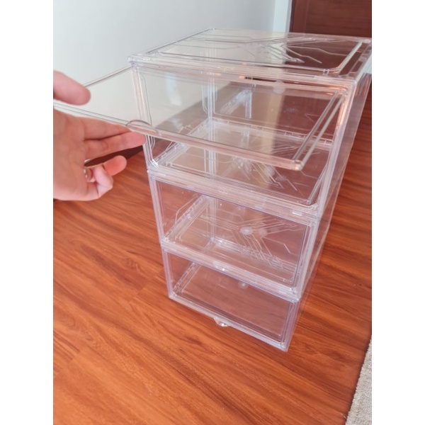 ACRYLIC SHOEBOX SIDE DROP HIGH QUALITY MAGNETIC | Lazada PH