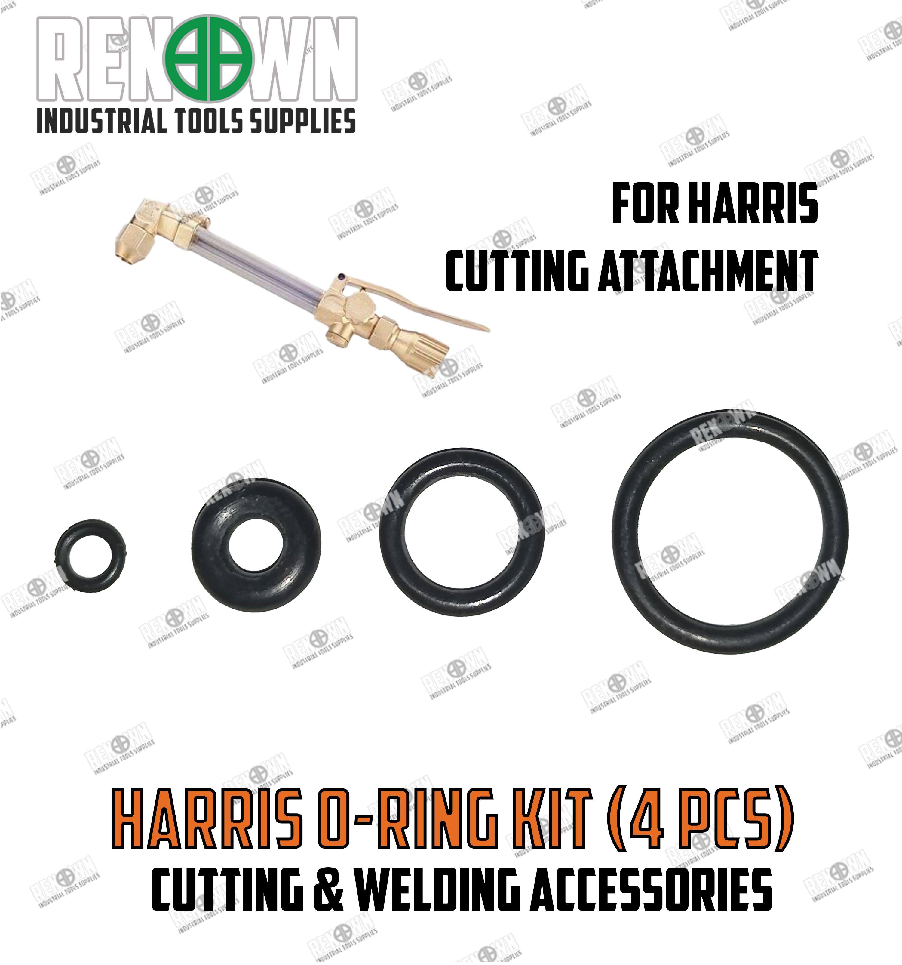 O-Ring set for Cutting attachment for Victor(3 pcs)/ Harris(4 pcs ...