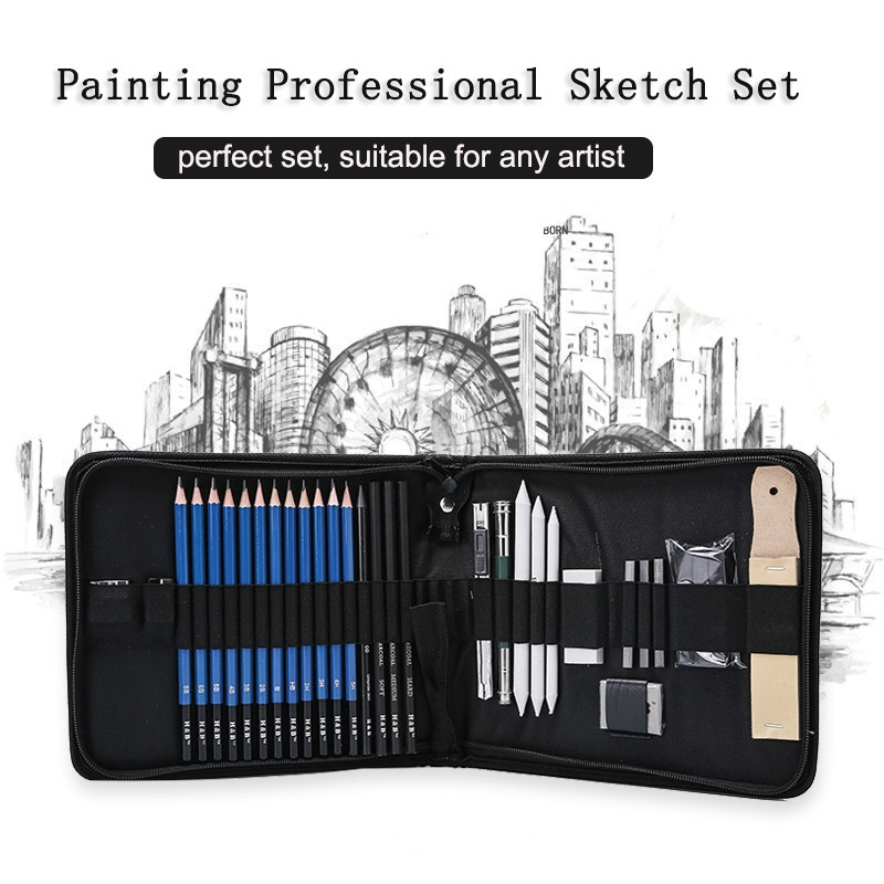 Hot Sale🔥 【Free Sketchbook】 Drawing Pencils Art Set35S with ...