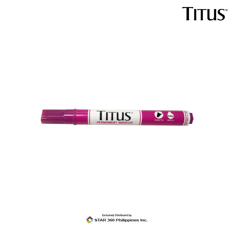 12pcs Titus Permanent Marker (Blue, Red, Pink, Purple, Green) | Lazada PH