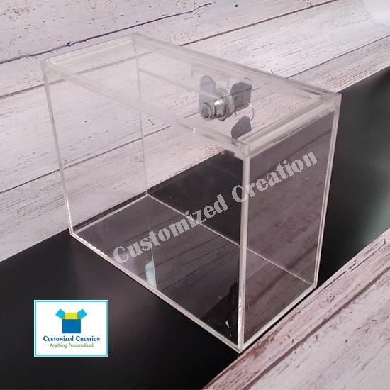 High Quality Acrylic Tip Box with lock and key | Lazada PH