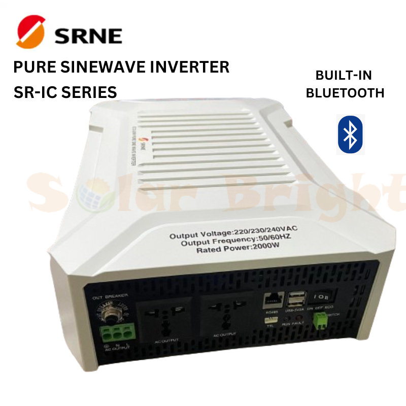 SRNE SR-IC 1.0kW 2.0kW 3.0kW 12V 24VPure Sinewave Inverter 220V/230VAC ...