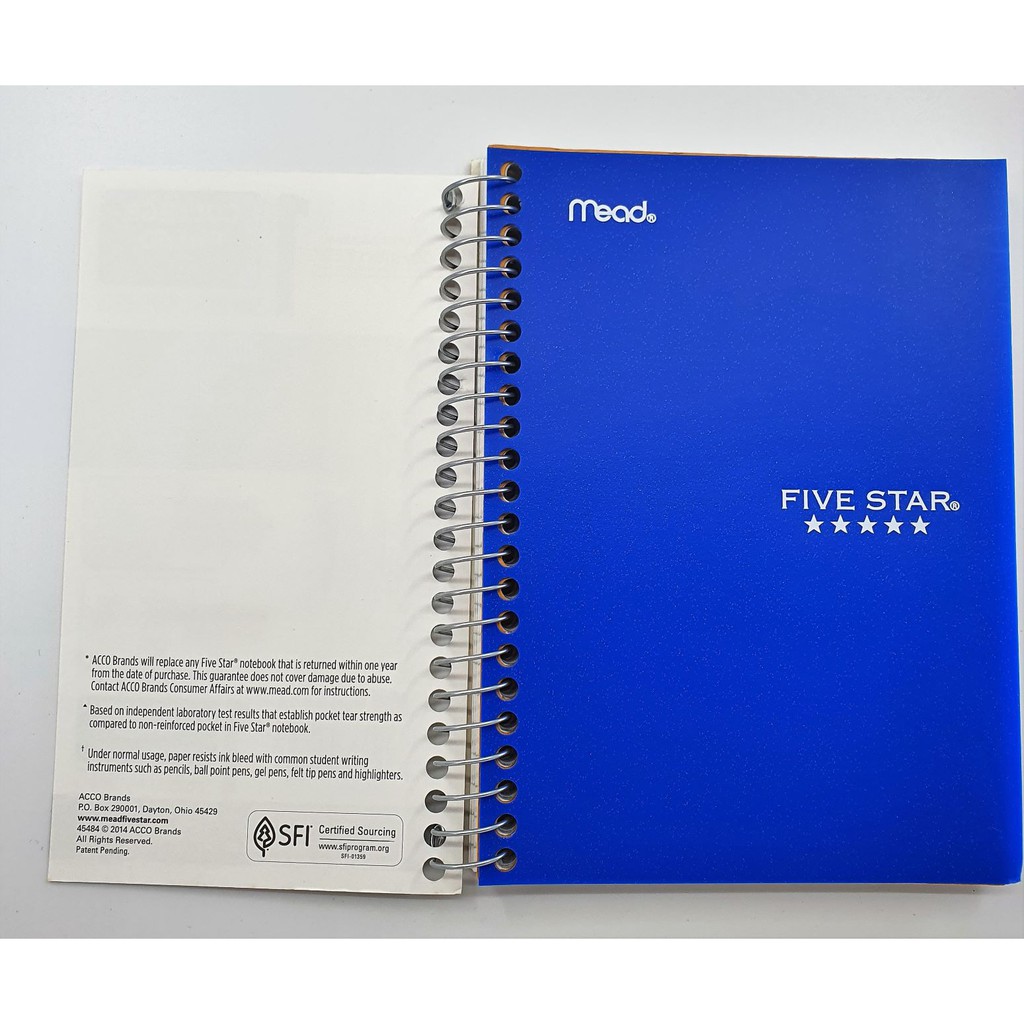 FIVE STAR PERSONAL Notebook (100 Sheets) | Lazada PH