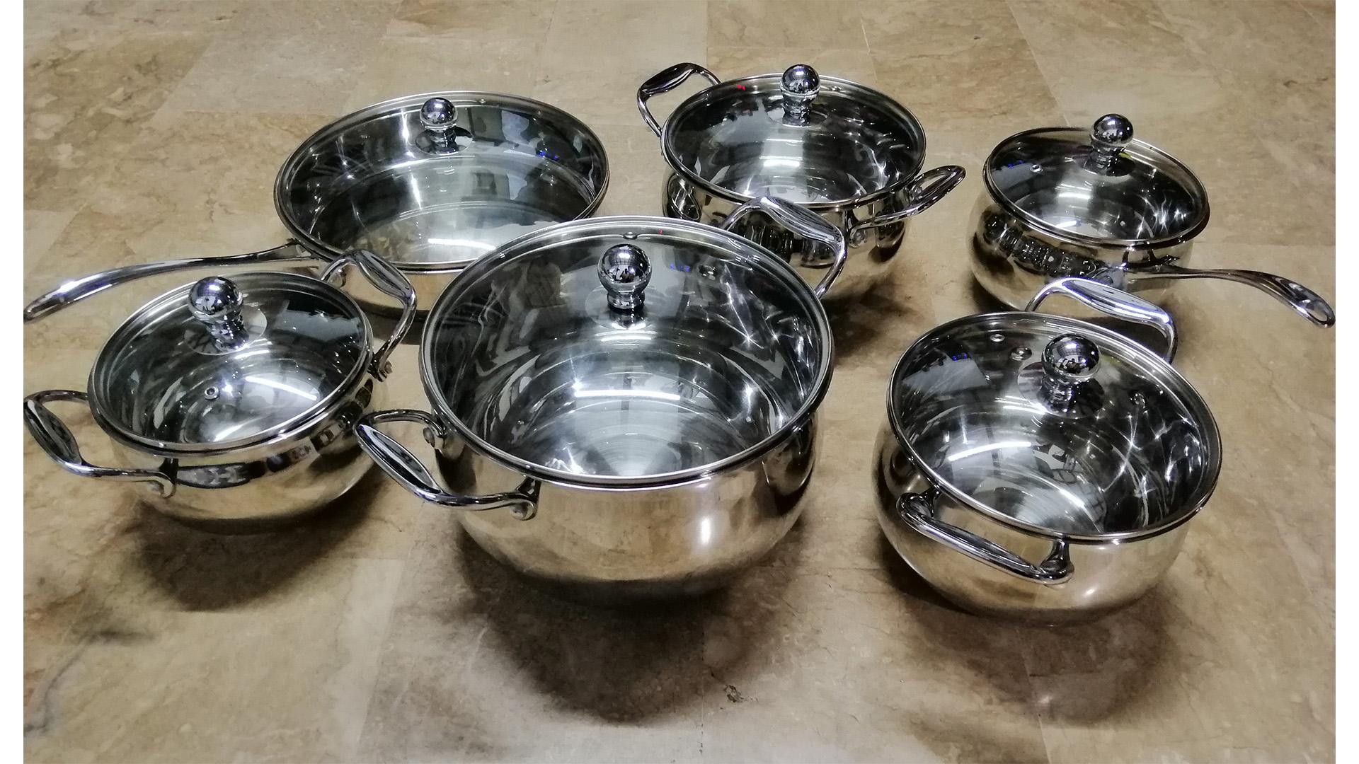 Xinox Cookware Durable Thick Encapsulated Multi-purpose High Polished ...