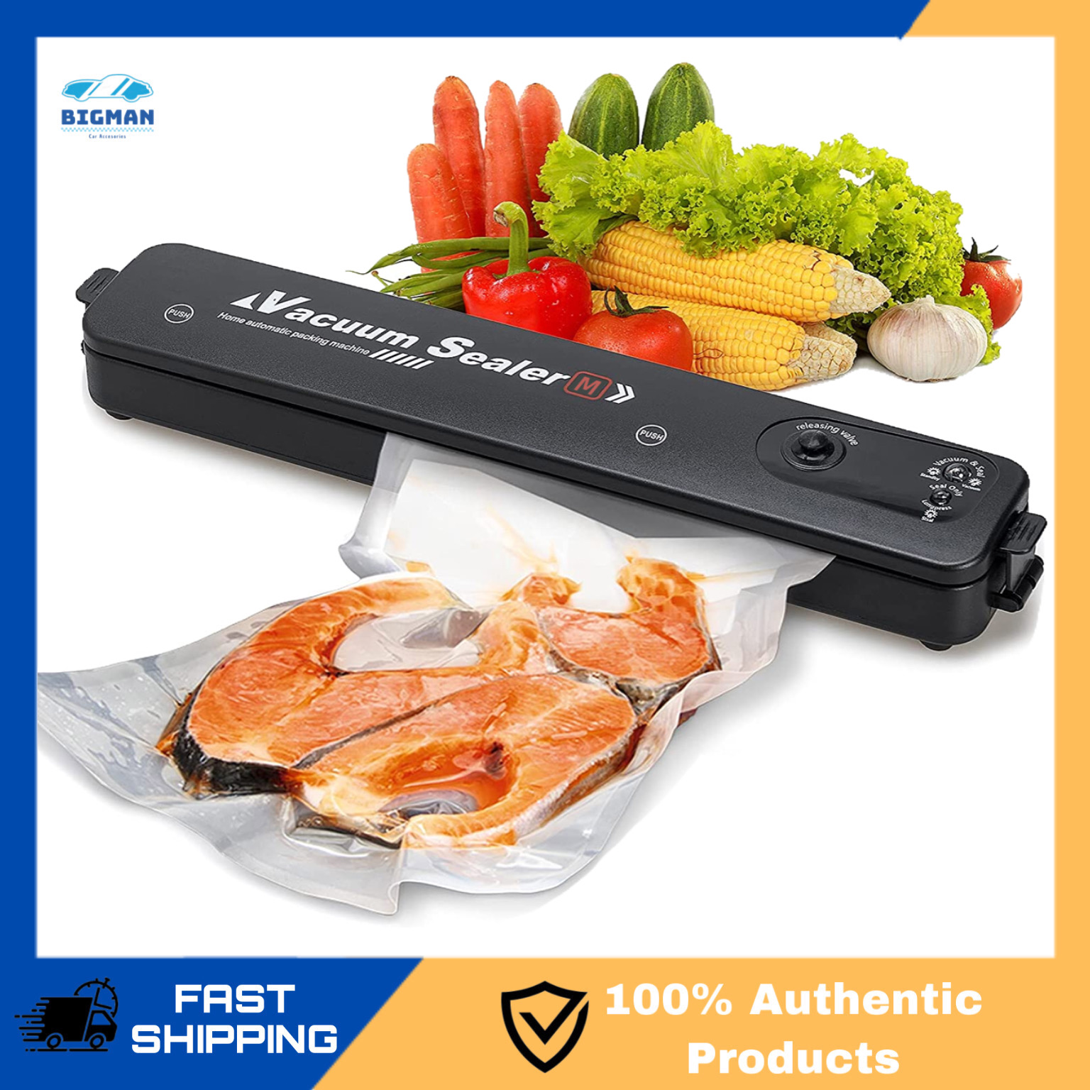 Sealer Z Kitchen Automatic Vacuum Seal Fresh Food Saver Vacuum Sealer ...