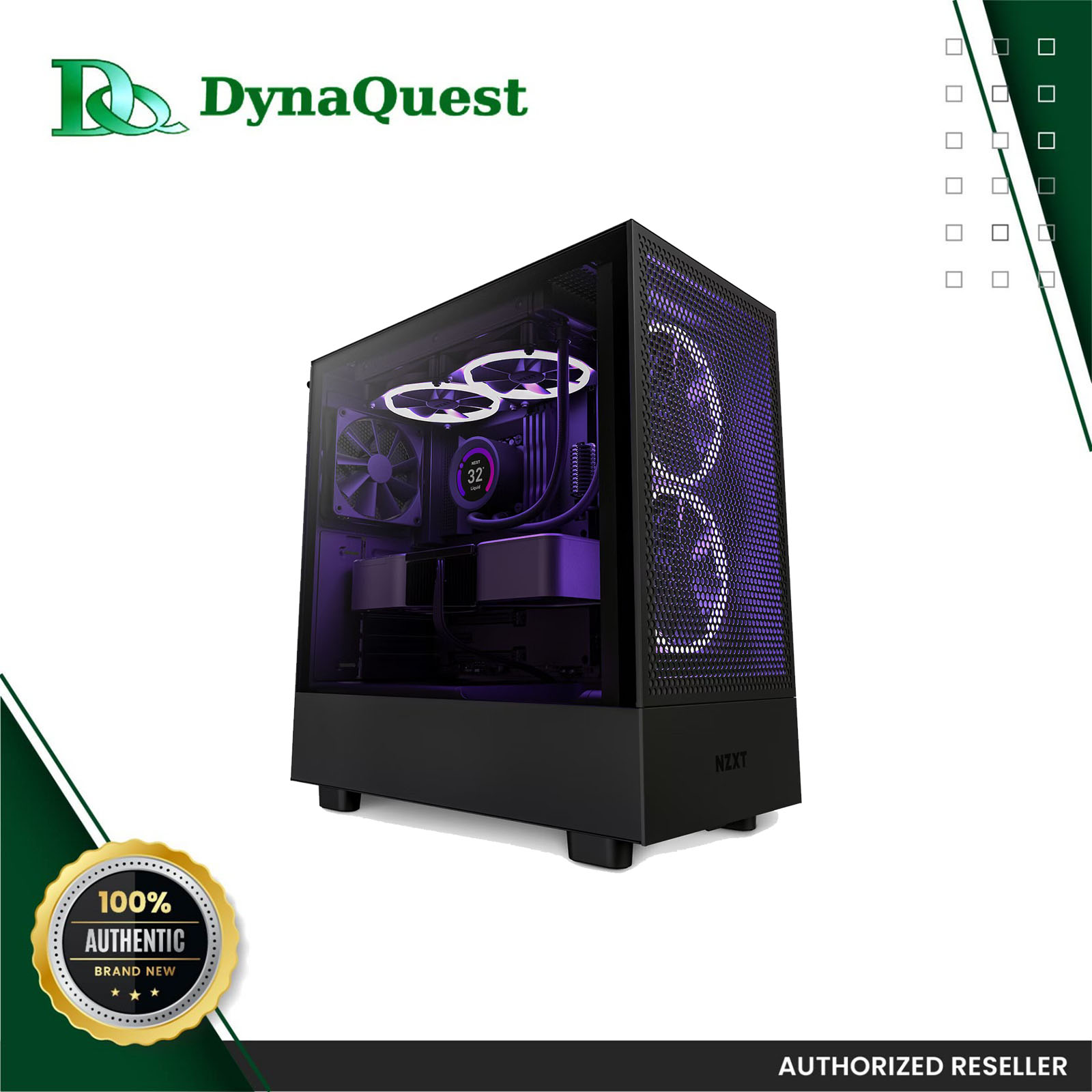 NZXT H5 Flow RGB TG ATX Case (Black CC-H51FB-R1 / White CC-H51FW-R1 ...