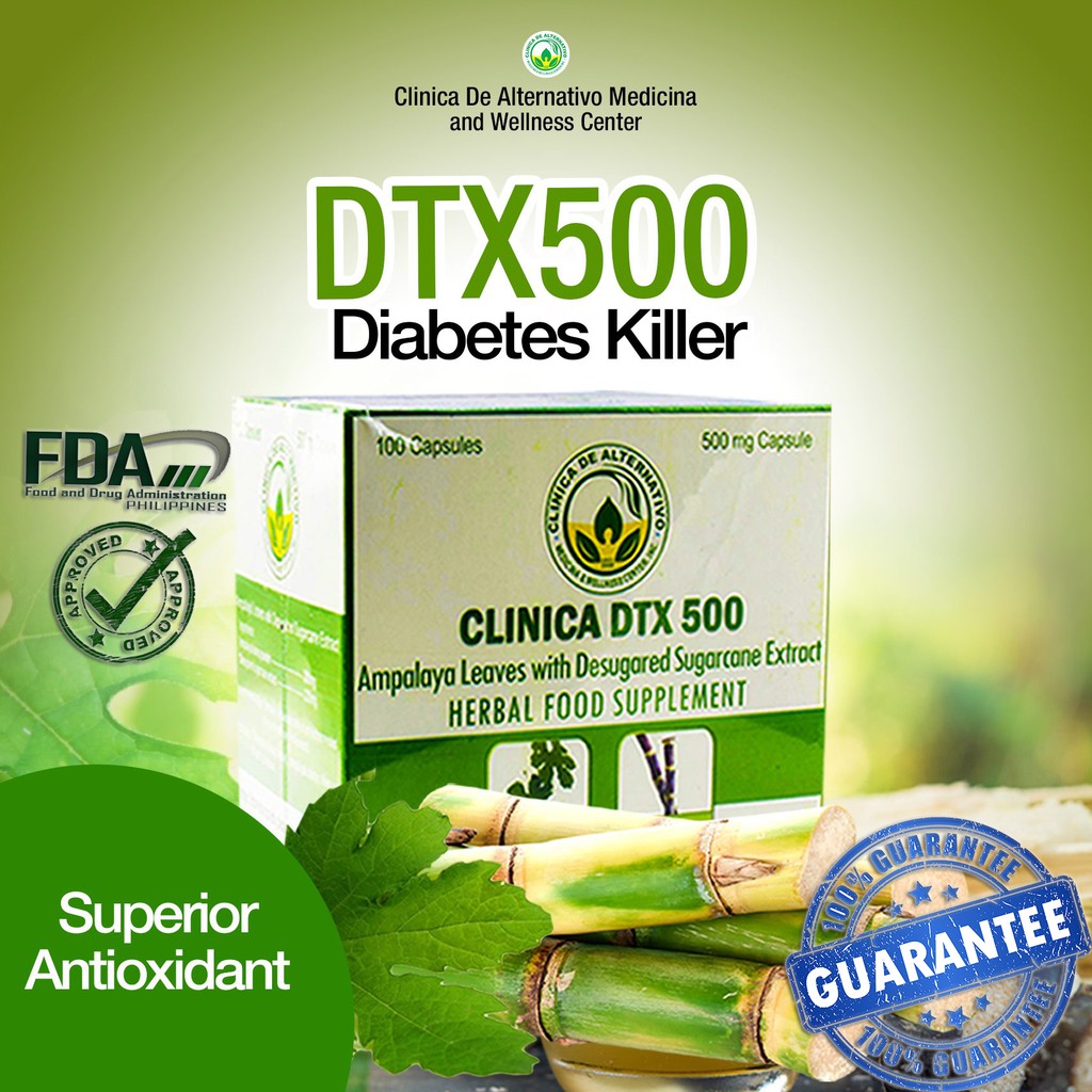 DTX 500 - The DIABETES KILLER and IMMUNE BOOSTER (100 capsules) | Lazada PH