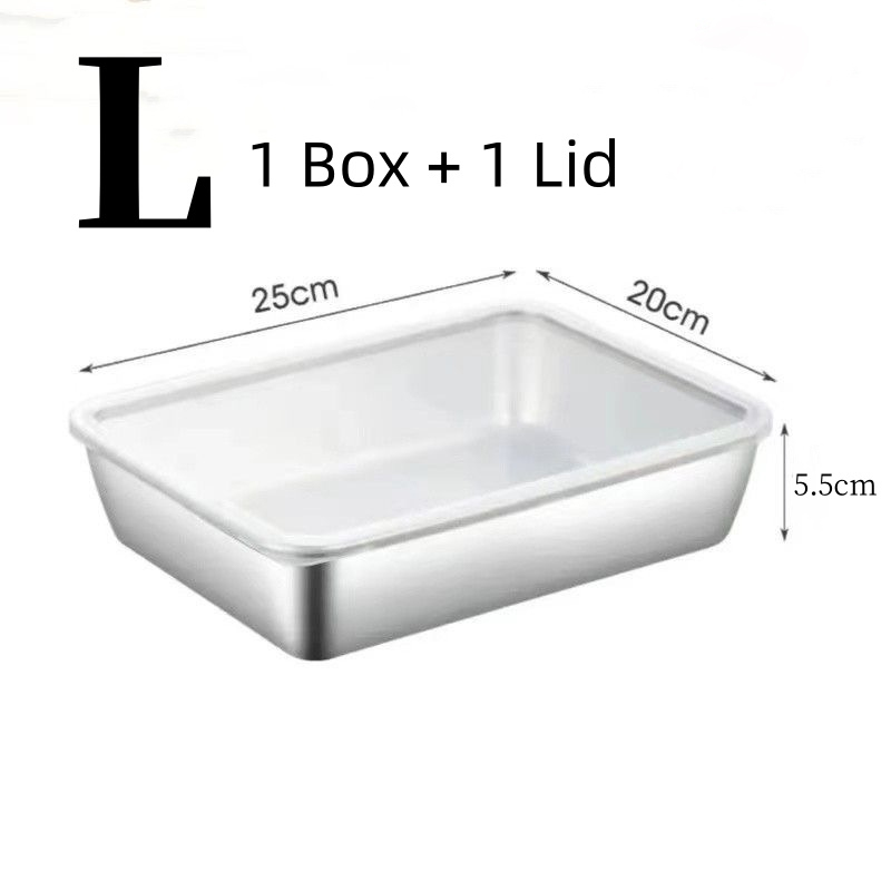 Stainless food container with cover stainless steel food tray with ...