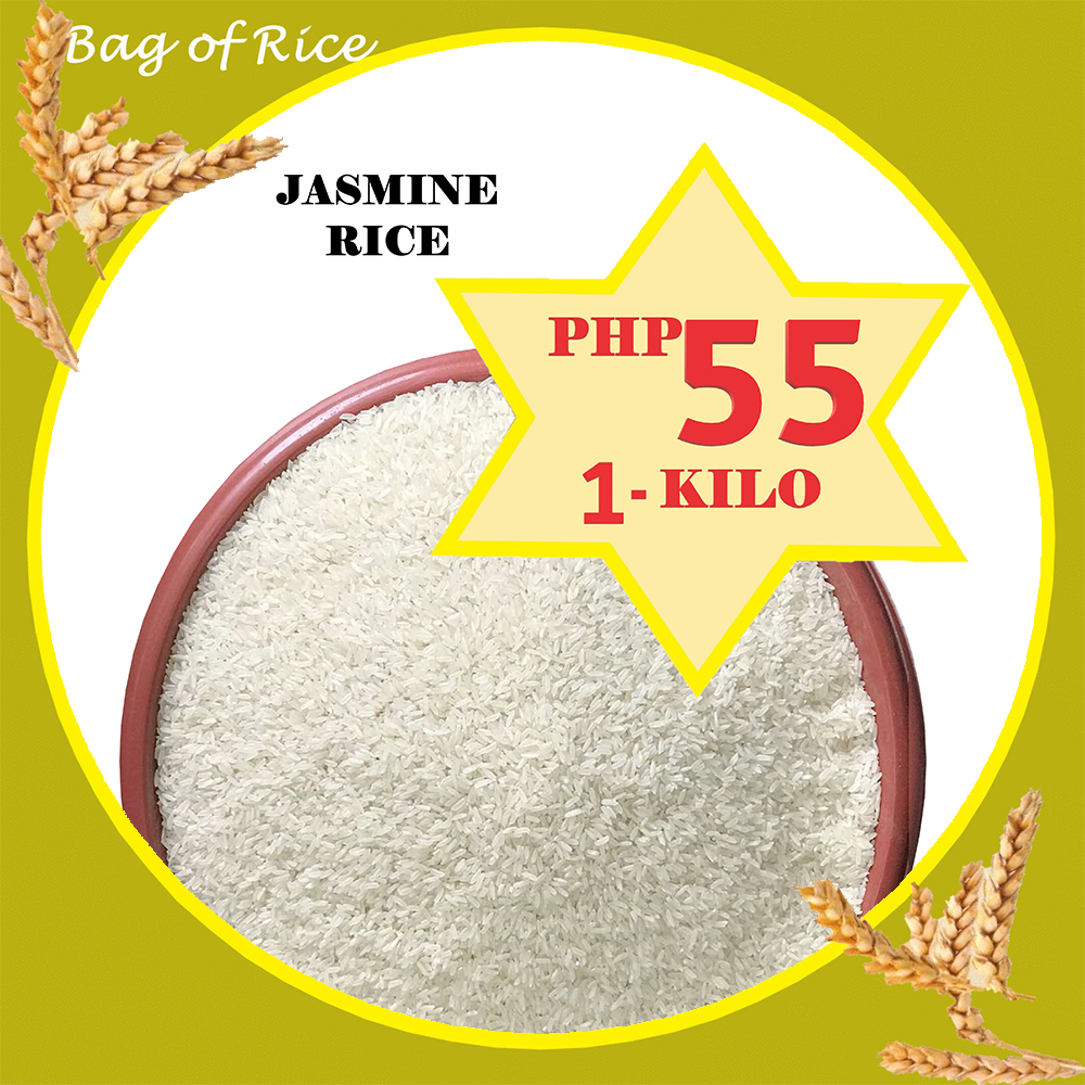 Bag Of Rice - Premium Jasmine Long Grain Pure White Rice / Bigas - 1 ...
