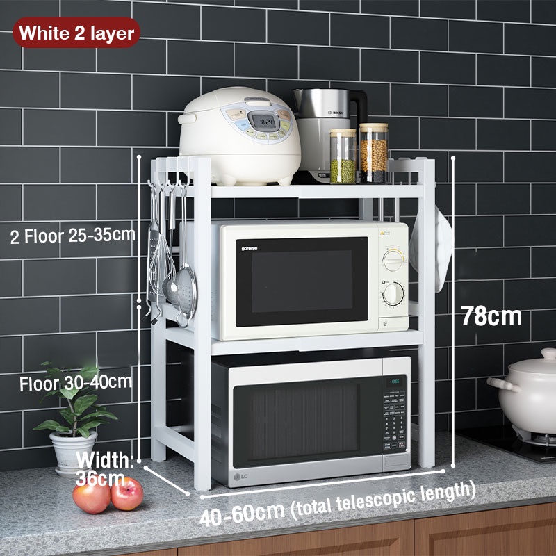 Adjustable Microwave Rack With Cover Oven Rack Stainless Steel ...