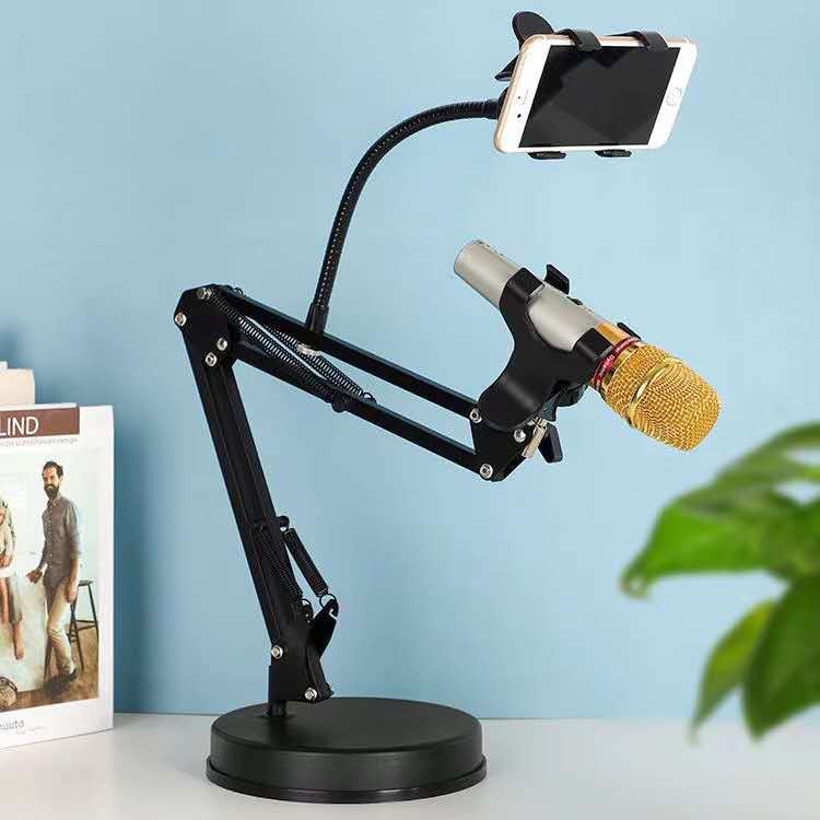 Complete Set Microphone Suspension Boom Scissor Arm Stand with 6 Inch ...