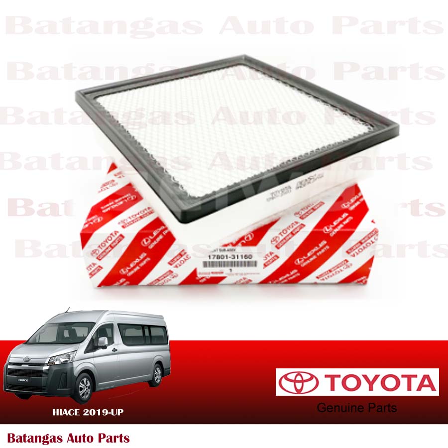 GENUINE TOYOTA AIR FILTER 17801-31160 for TOYOTA HIACE 2019-up | Lazada PH