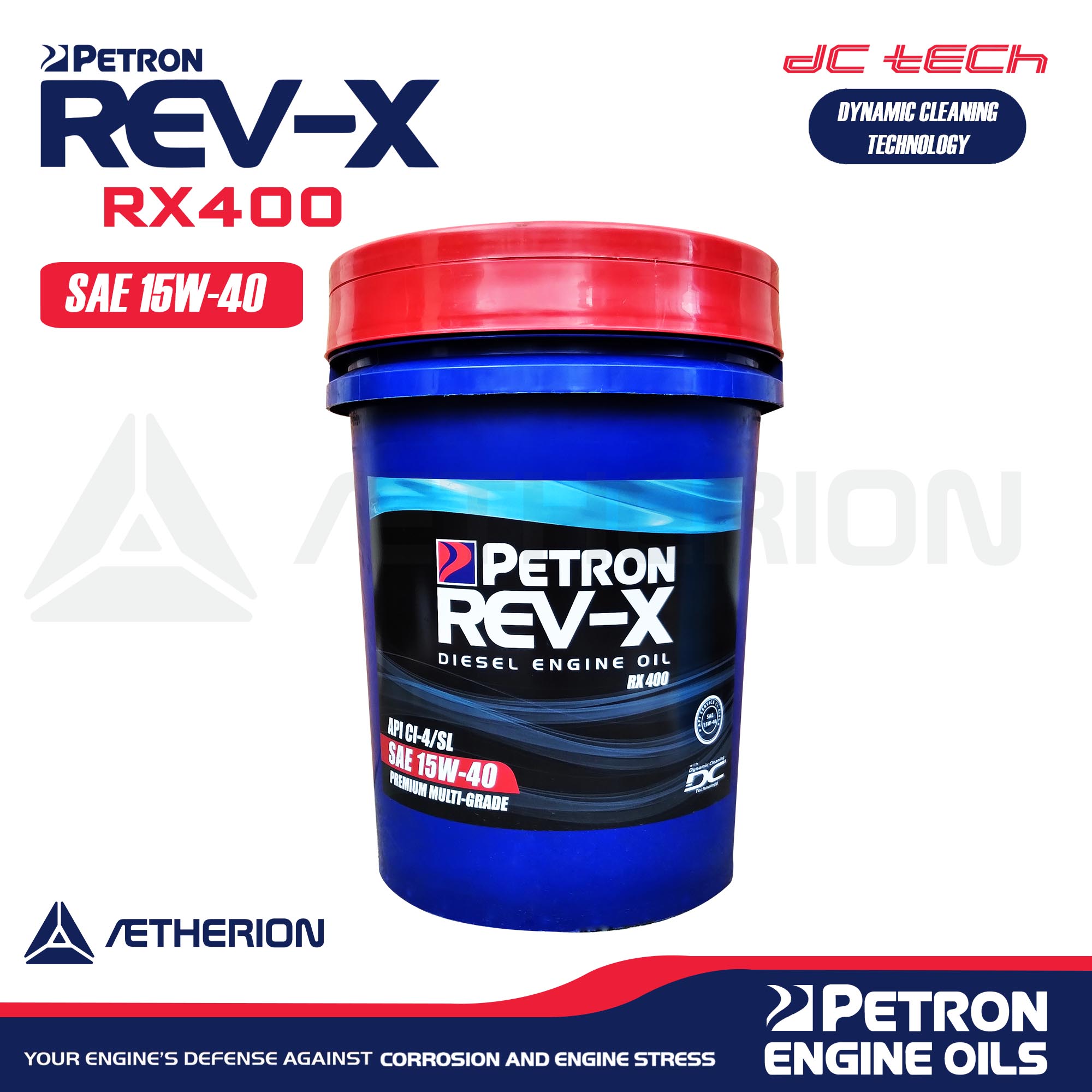 Petron Rev- X RX400 Premium Multi-Grade 15W40 (PAIL 18L) | Lazada PH