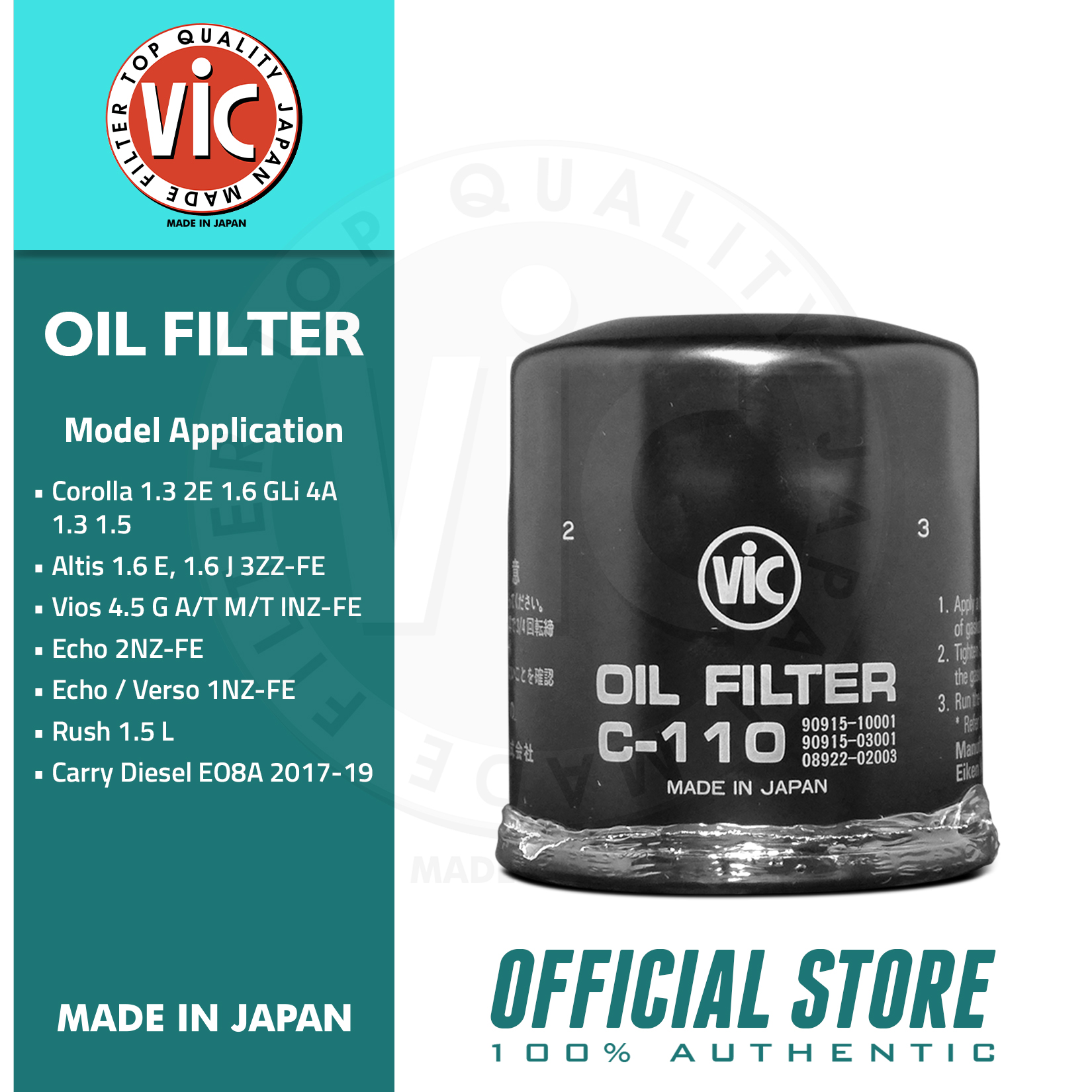 Vic Oil Filter Catalog Philippines at Kai Chuter blog