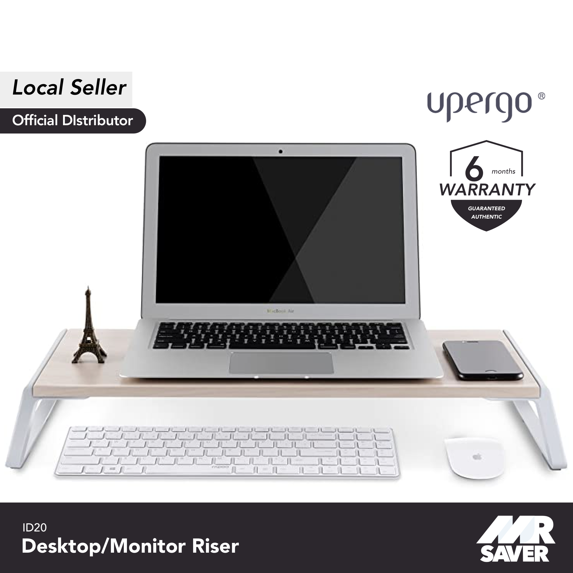 Upergo Monitor Stand Table Laptop Riser Desktop Ergonomic Computer ...