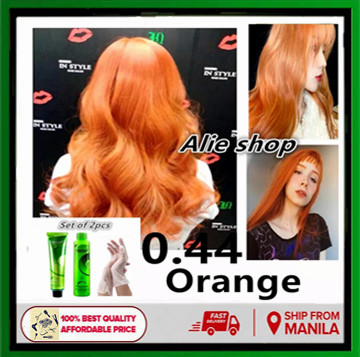Orange Hair Color with Oxidant ( 0.44 Bremod Permanent Hair Color ...