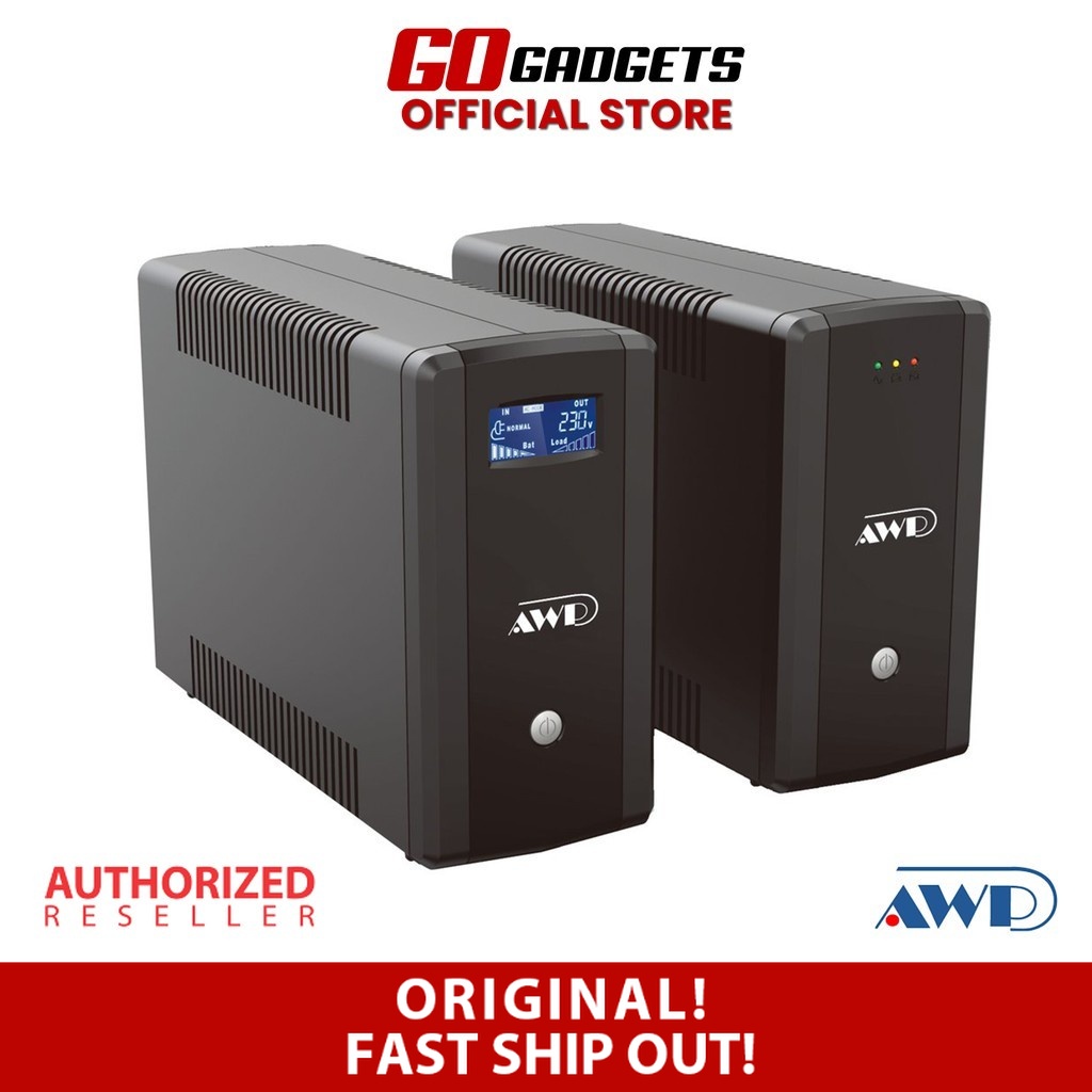 AWP AID1000 Pro LCD UPS 1000VA/600W | Lazada PH