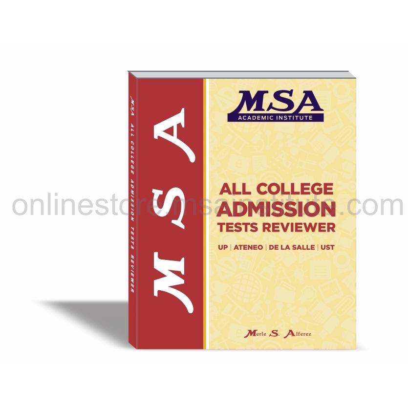 MSA UPCAT ACET DCAT USTET College Entrance Test Reviewer Set (Authentic ...