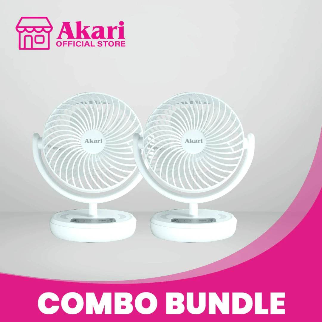 Akari BUY 1 TAKE 1 - 6" Rechargeable LED DESKFAN Fan with 8W LED (ARF ...