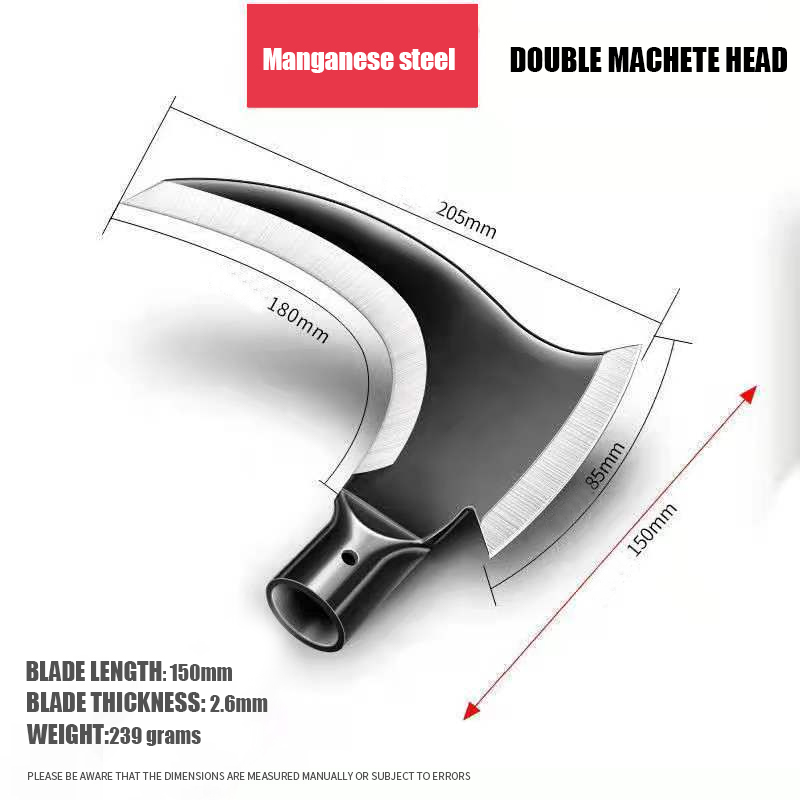 Double scythe agricultural straw harvesting and grass cutting scythe ...