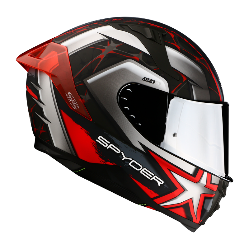 Spyder Full-Face Dual Visor Helmet FURY GD KINETIC S4 (FREE CLEAR VISOR ...