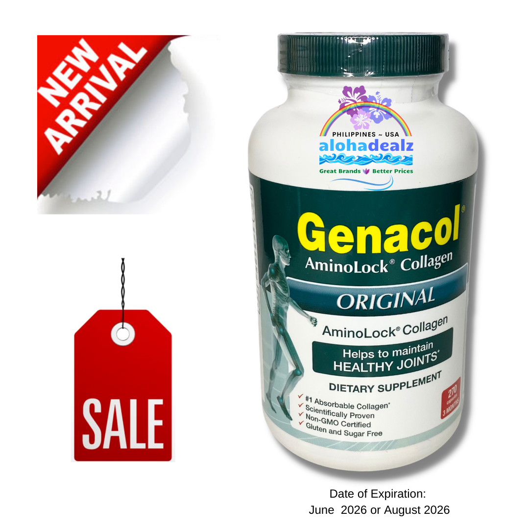 GENACOL Original AminoLock Collagen Peptides (270 Capsules) | Joint ...