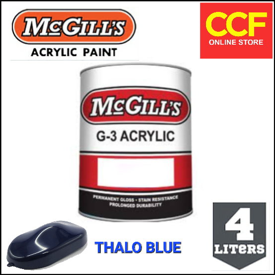 Mcgills Automotive Acrylic Thalo Blue Car Paints 4 Liters | Lazada PH