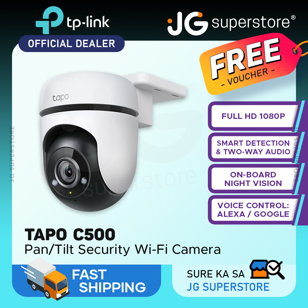 TP-Link Tapo C500 Outdoor Pan/Tilt Security Wi-Fi Camera 2.4GHz 1080p ...