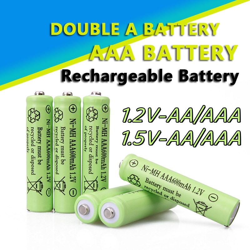 AAA AA Rechargeable Battery 1.2V AA 3000mAh AAA 1800mAh 1.5V AA 3800mAh ...