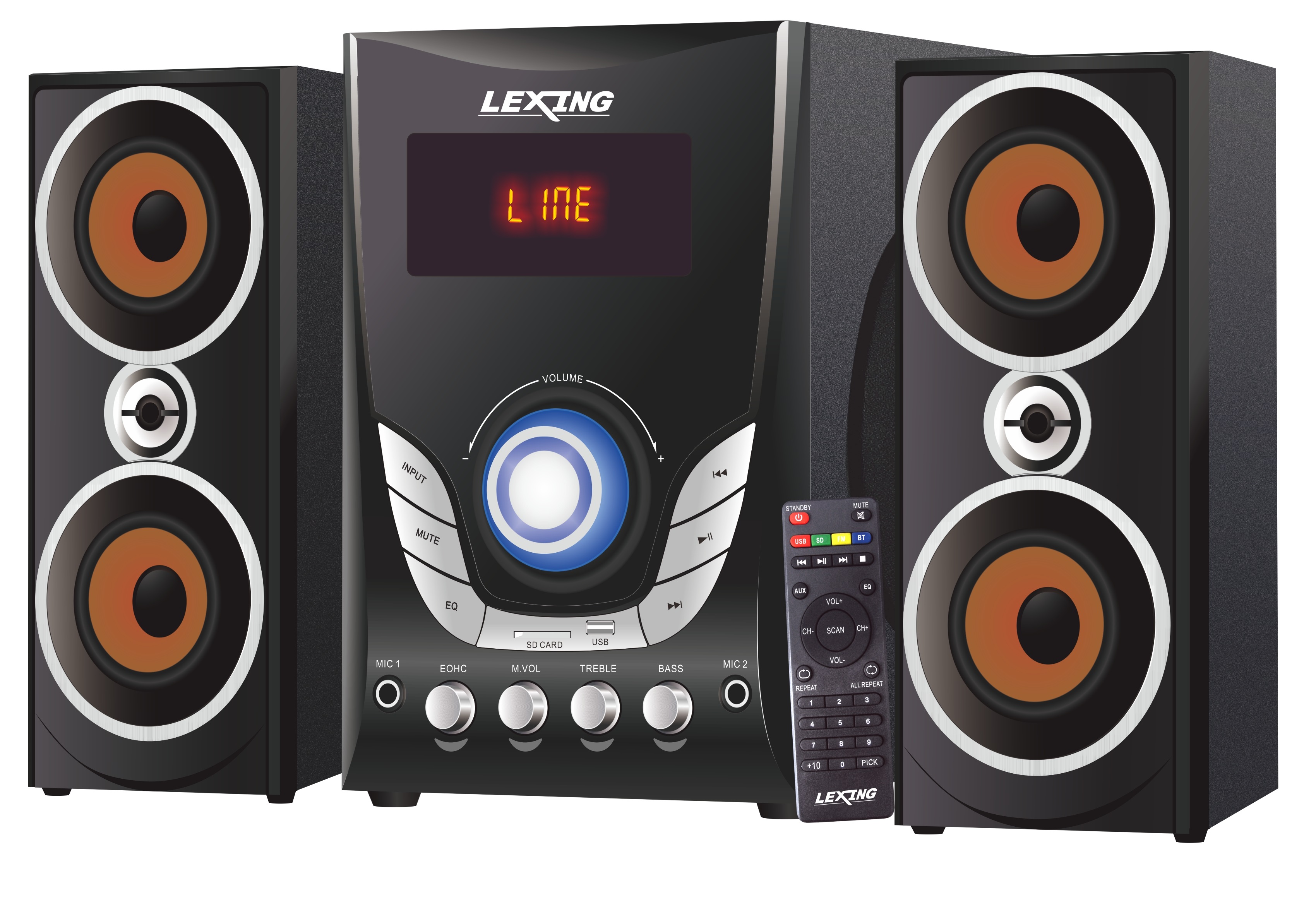 LEXING LX6600 SUBWOOFER WITH BLUETOOTH AND FM RADIO | Lazada PH