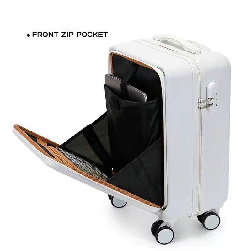 BOUNDLESS Luggage Suitcase Front Open Boarding Travel Bag Trolley 7kls ...