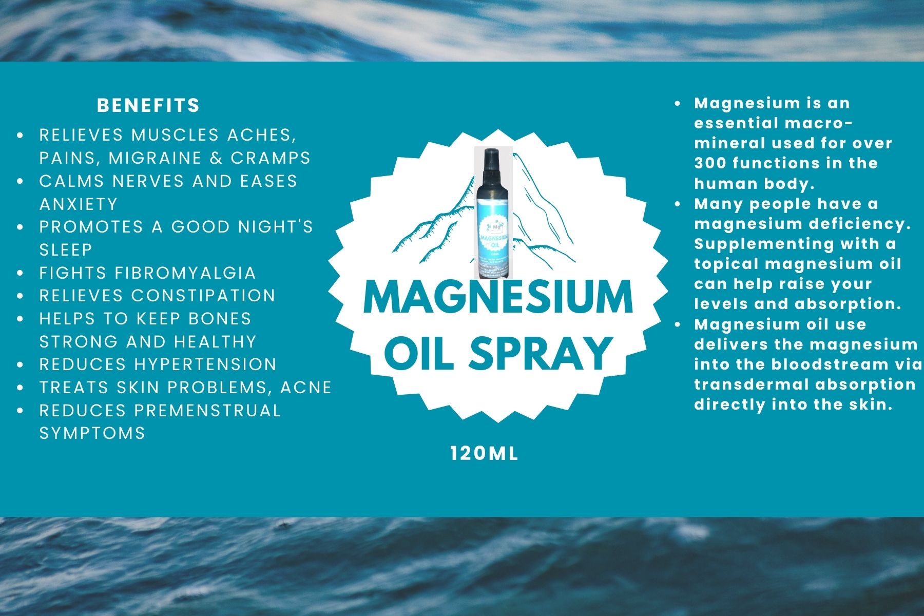 Magnesium Oil Spray 120ML | Lazada PH